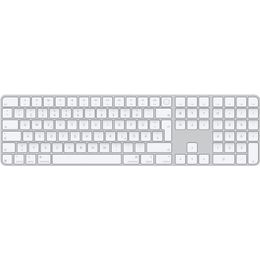 Apple Apple-Tastatur "Magic Keyboard mit Touch ID und Ziffernblock", B:41,87cm H:1,09cm T:11,49cm, wei&szlig;, Tastaturen