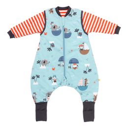 SCHLUMMERSACK Babyschlafsack "Schlafsack mit F&uuml;&szlig;en 3.5 Tog", L: 80cm, blau, Schlafs&auml;cke