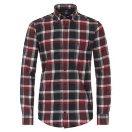 Casamoda Herren Flanellhemd "Casamoda Flanellhemd Langarm kariert", rot, Gr. XXXL, kariert, 100% Baumwolle, Hemden