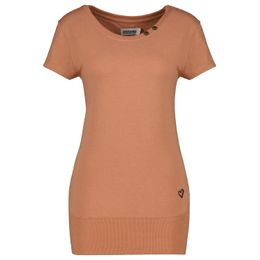 alife and kickin ALIFE & KICKIN Damen Rundhalsshirt, braun, Gr. XS, 65% Baumwolle, 35% Polyester, Shirts