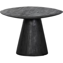 Couchtisch Woood, B:70cm H:42cm T:59cm, schwarz, Wohnzimmer, Tische, "Posture aus Mangoholz mit abgeflachter Tischkante 70x63x42 cm", Tragkraft 15