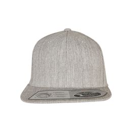 Flexfit Herren Flex Cap "Flexfit Unisex 110 Fitted Snapback", grau, unifarben, 83% Polyacryl, 15% Wolle, 2% Elasthan, Caps