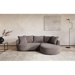Ecksofa OTTO HOME, B:260cm T:160cm, braun, 94% POLYESTER (PES) 6% POLYAMID(PA), Wohnzimmer, Sofas, "Sana L-Form, B: 260 cm, organische Form,