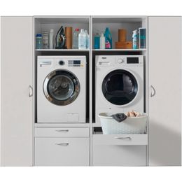 Mehrzweckschrank wimex, B:200cm H:185cm T:69cm, wei&szlig;, K&uuml;che, Schr&auml;nke, "Multiraumkonzept, praktische Waschmaschinenl&ouml;sung, Breite: 200cm", erh&auml;ltlich