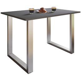 Esstisch Vcm, B:140cm T:80cm, schwarz, Tische, "Premium Esstisch K&uuml;chentisch Xona X 140x80"