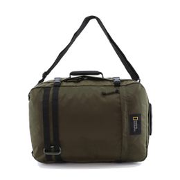 Sportrucksack "Hybrid", National Geographic, gr&uuml;n, Kunstfaser, Rucks&auml;cke, mit verstaubaren Tr&auml;gern