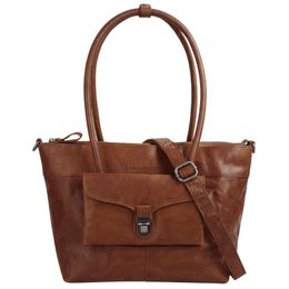 SPIKES & SPARROW Damen Shopper, SPIKES & SPARROW, braun, Leder, Taschen, echt Leder