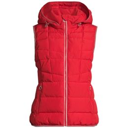 NEW VIEW Damen Steppweste "Nina", rot, Gr. M, uni, Obermaterial: 100% Polyester PES. Futter: 100% Polyester PES. 100% Polyester PES., Westen, mit