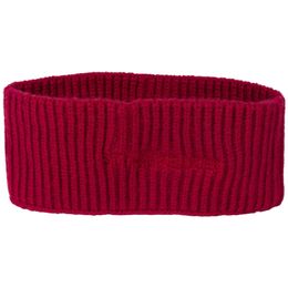 styleBREAKER Damen Stirnband "Strick Stirnband Rippenmuster", rot, Modisch, Obermaterial: 100% Polyester PES., M&uuml;tzen