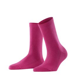 Falke Damen Socken "Family", Gr. 35, rot, Obermaterial: 92% Baumwolle CO. 7% Polyamid PA. 1% Elasthan EL., glatt, Socken