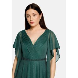 Vera Mont Damen Abendkleid "Damen im Glitzer-Look", gr&uuml;n, Gr. 40, Netz, Obermaterial: 100% Polyester. Besatz: 100% Polyester. Futter: 100% Polyester,