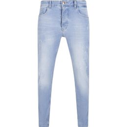 2Y Premium Herren Bequeme Jeans "2Y Premium Herren 2Y Tapered Fit Jeans"blau, Gr. 31, unifarben, 98% Baumwolle, 2% Elasthan, Jeans