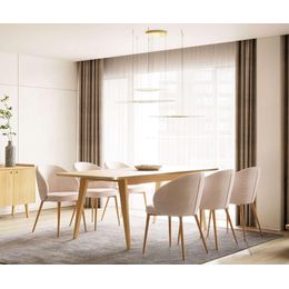 Esstisch WOODMAN, B:160cm H:75cm T:90cm, braun, Wohnzimmer, Tische, "Nice", Breite 160 cm, ausziehbar auf 210 cm, FSC zertifiziert