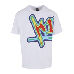 K1x Herren T-Shirt "K1x Herren KXM241-017-1 K1x Wrap Around Tee"wei&szlig;, Gr. XXS, bedruckt, 100% Baumwolle, Shirts