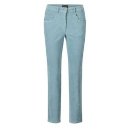 GOLDNER Damen Stretch-Hose "Kurzgr&ouml;&szlig;e Sportliche Slim Fit Baumwollhose", gr&uuml;n, Gr. 23, Obermaterial: 98% Baumwolle CO. 2% Elasthan EL., Hosen, mit