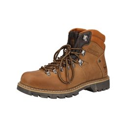 Damen Schn&uuml;rstiefelette "Dockers by Gerli Stiefelette Leder", Dockers by Gerli, Gr. 47, braun, Leder, Schuhe