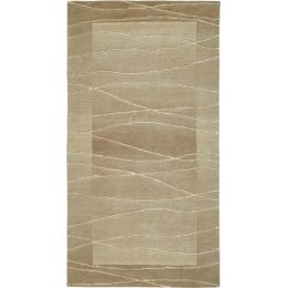 Wollteppich LUXOR living, B:170cm H:14mm L:240cm, beige, Schurwolle, Wohnzimmer, Teppiche, "Lineo, handgekn&uuml;pft", Nepalteppich, reine Wolle, mit