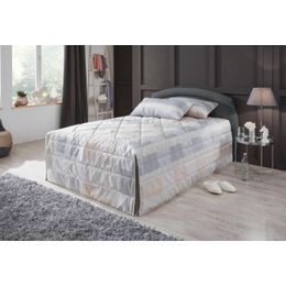 Polsterbett, B:110cm L:210cm, schwarz, Westfalia Schlafkomfort, Bezug Bett: Kunstleder;Bonnell-Federkernmatratze: 51% Polypropylen, 39% Polyester und