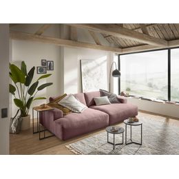 Loungesofa Musterring, B:292cm H:81cm T:147cm, rosa, Sofas, "Lucia Big Sofa, bequem, Mega-Sitzfl&auml;che, Cord Bezug, viel Platz", Cord-Bezug, Breite 292