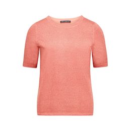 Betty Barclay Damen Kurzarmshirt "Damen kurzarm"light mahogany, Basic, Gr. 42, Strick, Obermaterial: 41% Viskose, 25% Polyester, 23% Polyester, 11%