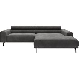 Sch&ouml;ner Wohnen Kollektion Ecksofa, B:258cm H:71cm T:217cm, grau, SCH&Ouml;NER WOHNEN-KOLLEKTION, 88% Polyester, 12% Polyacryl, Wohnzimmer, Sofas, "Tossa, Modernes Design trifft