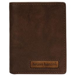 Bruno Banani Herren Geldb&ouml;rse, braun, Leder, leicht gl&auml;nzend, unifarben, Kleinlederwaren, echt Leder