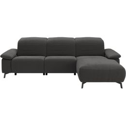Ecksofa Musterring, B:280cm H:83cm T:180cm, grau, 95% Polyester, 5% Nylon, Wohnzimmer, Sofas, "MR 370, intelligenter Komfort im modernen Design",