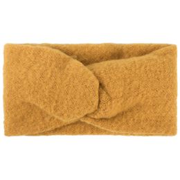 styleBREAKER Damen Stirnband "Weiches Feinstrick Stirnband mit Twist Knoten", gelb, Modisch, Obermaterial: 100% Polyacryl PAN., M&uuml;tzen