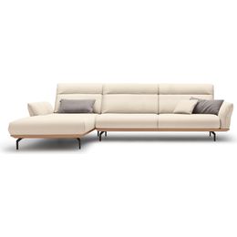 Ecksofa, B:338cm H:103cm T:183cm, wei&szlig;, CREATION BY ROLF BENZ, NaturLEDER OSKAR (echtes Rindsleder), Wohnzimmer, Sofas, "CR.460, Design-Sofa der
