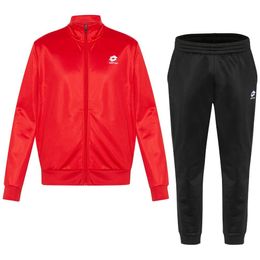 Lotto Herren Trainingsanzug, rot, Gr. L, unifarben, 100% Polyester, Sportanz&uuml;ge, - besonders leicht & bequem