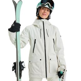 Roxy Damen Snowboardjacke "Stated 20K", wei&szlig;, Gr. XL, Obermaterial: 55% Polyester, 45% Polyester., Jacken