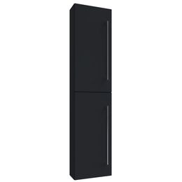 Hochschrank Vcm, B:33cm T:22cm, schwarz, Obermaterial: 100% Holz Wood., K&uuml;che, Schr&auml;nke, "Holz Badm&ouml;bel Bad Hochschrank Badschrank Badinos 2"