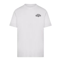 MisterTee Herren T-Shirt "MisterTee Grab And Go Tee", wei&szlig;, Gr. M, bedruckt, 100% Baumwolle, Shirts