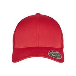 Flexfit Herren Flex Cap "Flexfit Unisex 110 Mesh Cap", rot, unifarben, 100% Baumwolle, Caps
