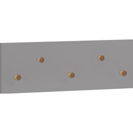 Garderobenpaneel Schildmeyer, B:56cm H:19,5cm T:4,6cm, grau, Holzwerkstoff, Garderobenpaneele, "Jonte", Solide Verarbeitung - Dieses Produkt ist in