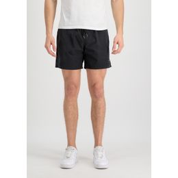 Herren Sweatshorts "Nylon Jogger Short", schwarz, Gr. XL, Alpha Industries, Obermaterial: 100% Polyester, Hosen