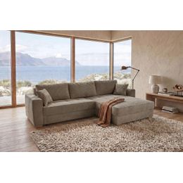 Jockenh&ouml;fer Ecksofa, B:298cm T:100cm, beige, JOCKENH&Ouml;FER GRUPPE, Korpus: 100% Polyester;Kissen: 100% Polyester, Wohnzimmer, Sofas, "Bologna, L-Form, Breite: 298