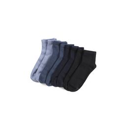 s.Oliver Damen Kurzsocken "essentials", Gr. 35, blau, Baumwolle, Elasthan, Polyester, Socken, mit pflegeleichtem Materialmix