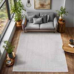 Teppich, B:280cm H:7mm L:370cm, silber, Ayyildiz Teppiche, Polypropylen, Wohnzimmer, Teppiche, "LOOM 4300 , auch als L&auml;ufer und in Rund", Kurzflor,