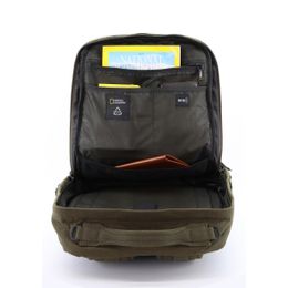 Herren Sportrucksack "Milestone", National Geographic, gr&uuml;n, Kunstfaser, Rucks&auml;cke, aus recycelten PET-Flaschen
