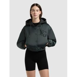 Khujo Damen Blouson "CHANI", gr&uuml;n, Gr. S, gl&auml;nzend, 97% Polyester, 3% Elasthan, Jacken