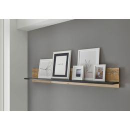 Wandregal Home Affaire, B:160cm H:30cm T:22cm, braun, Holzwerkstoff, Badezimmer, Regale, "Sherwood, Wandboard im Industrial-Style, Wandhalter,