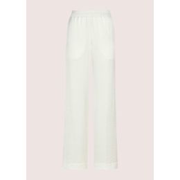 Madeleine Mode MADELEINE Damen Schlupfhose "B&uuml;gelfaltenhose Schlupfhose mit B&uuml;gelfalten", wei&szlig;, Modern, Gr. 19, Obermaterial: 64% Viskose CV. 36% Polyester PES.,