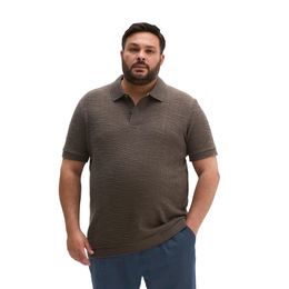 Marc O'Polo MARC O'POLO Herren Poloshirt "aus weichem Boucl&eacute;-Jersey", braun, Gr. XXXL, unifarben, Obermaterial: 64% Baumwolle, 36% Polyester, Shirts