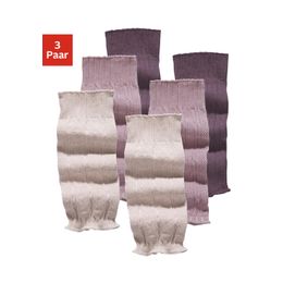 Lavana Damen Stulpensocken "Damen Winter Beinw&auml;rmer, Boot Abdeckung", lila, Baumwolle, Polyamid, unifarben, Socken, f&uuml;r Stiefel und Boots