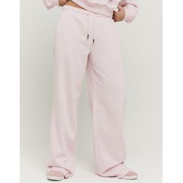 Tally Weijl Damen Sweathose "SPACOWIBY", rosa, Gr. 42, unifarben, Sweatware, Obermaterial: 64% Baumwolle, 36% Polyester, Hosen, Baumwollmischung, weit