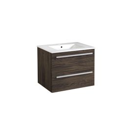 Waschtisch Welltime, B:61,5cm H:50cm T:46,5cm, braun, Badezimmer, Waschtische, "Serena, Waschbeckenunterschrank inkl. Waschbecken, Badm&ouml;bel", Breite