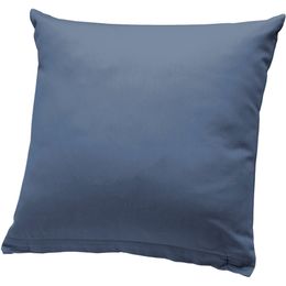 Kissenbezug Primera, B:40cm L:40cm, blau, Mako-Satin, 100% Baumwolle, Mako-Satin, Kissenbez&uuml;ge, "Primera Luxus-Satin Kissenbezug", Passend zu unserer