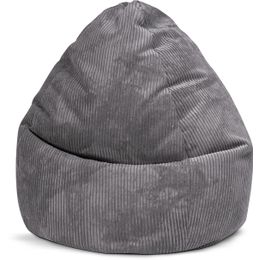 Sitzsack MAGMA HEIMTEX, B:130cm, grau, Bezug: 100% Polyester, Kinderzimmer, Sitzs&auml;cke, "BeanBag SHARA XXL"