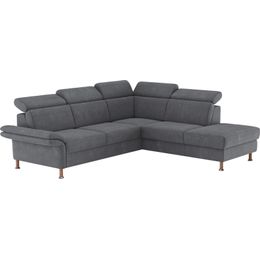 Ecksofa OTTO HOME, B:259cm H:85cm T:227cm, grau, 100% Polyester, Wohnzimmer, Sofas, "Calypso L-Form", mit Relaxfunktion motorisch im Sofa 2,5- Sitzer
